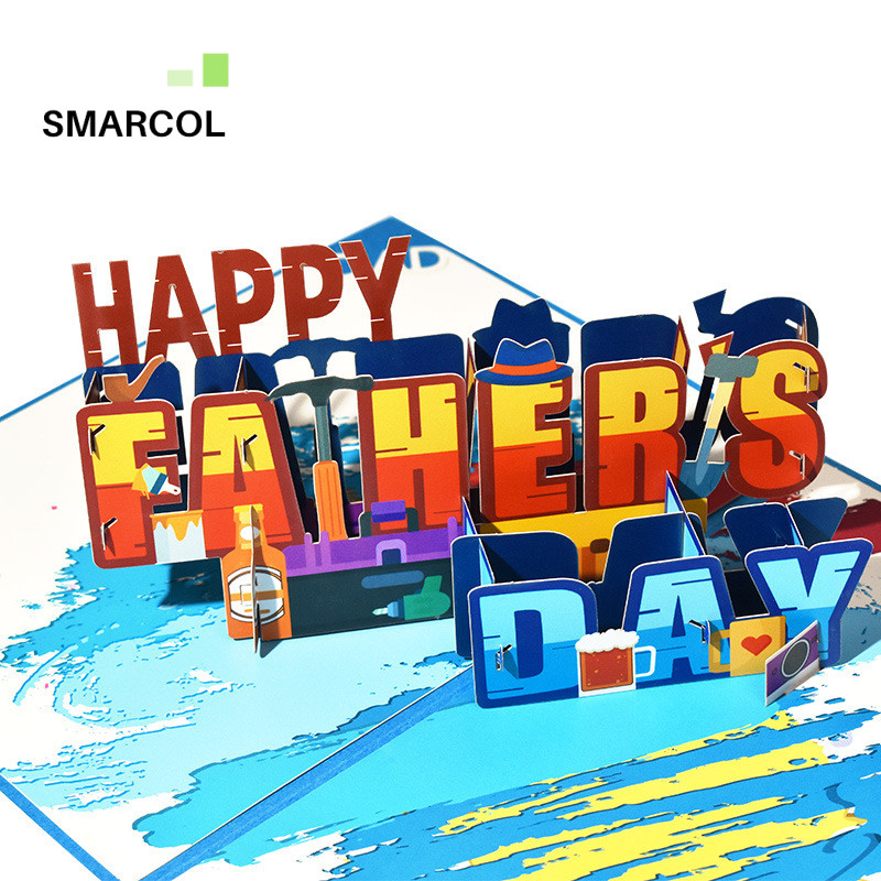 Happy Father's Day 3D Pop Up Greeting Card Happy Father's Day Greeting ...