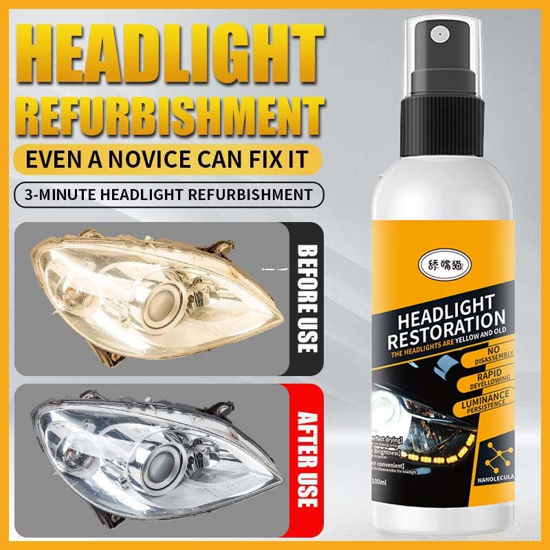 Today Ship 1PC Car Headlamp Polish 100ml Car Headlamp Cleaner Headlight ...