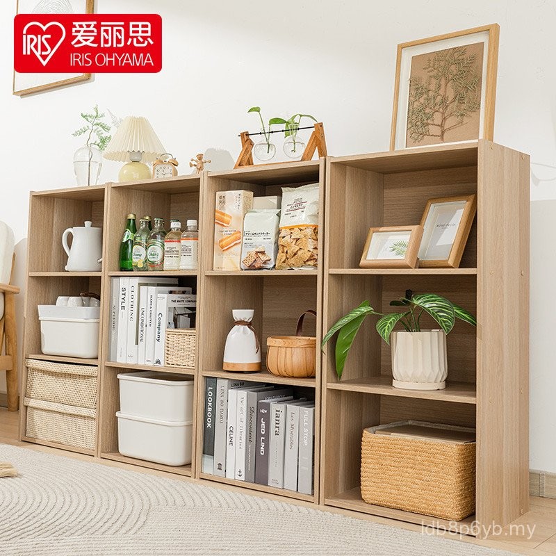 Rak buku kayu rak rak tiga tingkat sederhana 7k buku tidak kelihatan ...