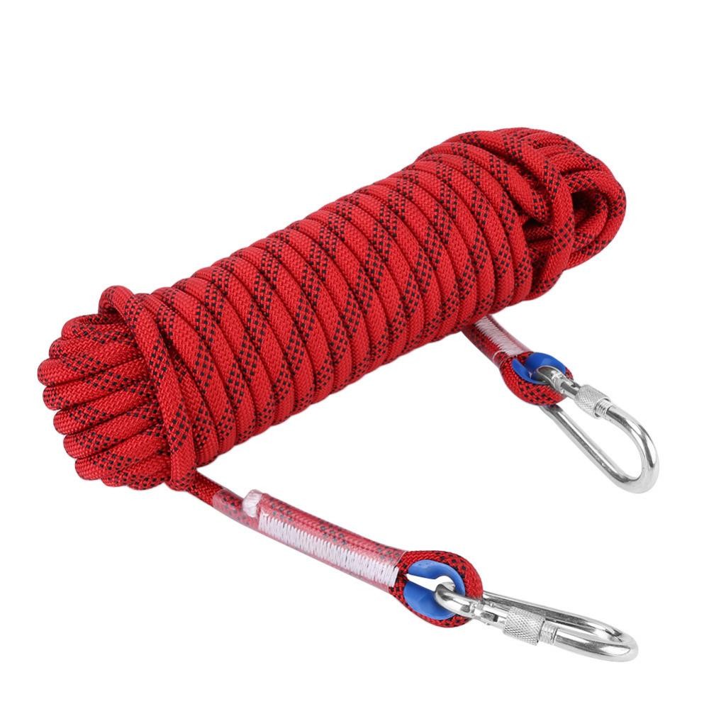 Professional Heavy Duty Climbing Rope 10/12mm Hiking Rock Climb ...