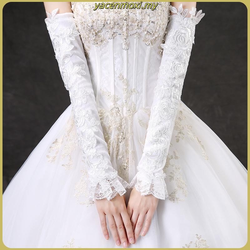 sarung tangan pengantin baju nikah perempuan wanita Wedding Gloves 2019 ...
