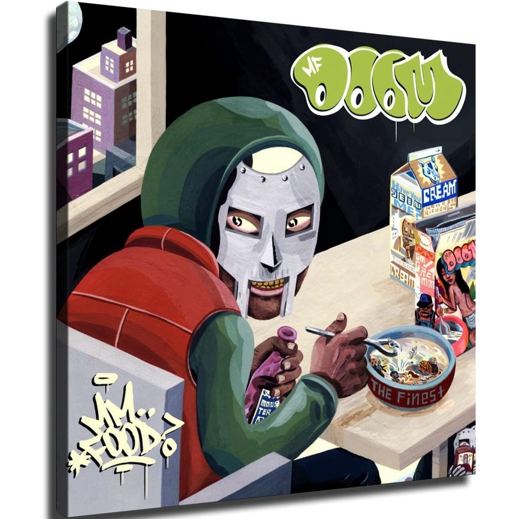 Hip Hop Rapper Poster Mf Doom Poster Living Room Bedroom Office Wall ...