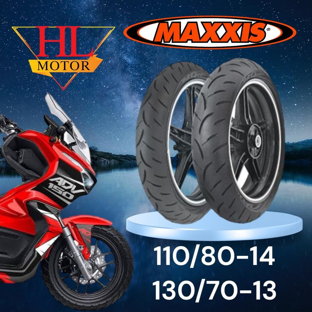 Honda Adv 150 / 160 Tayar Maxxis Victra S98 TIRES 110/80-14 & 130/70-13 ...