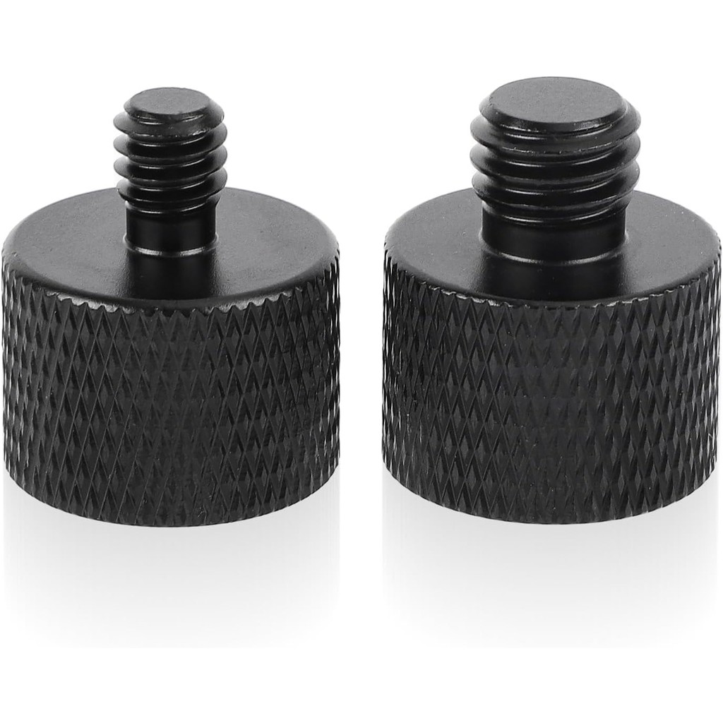 2pcs Mic Stand Adapter, Aluminium Alloy Camera Stand Adapter 5/8 to 1/4 ...