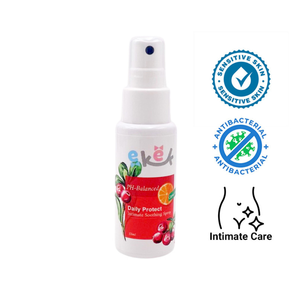 EKEK Daily Protect Intimate Soothing Spray 55ml Itchy Irritation skin ...