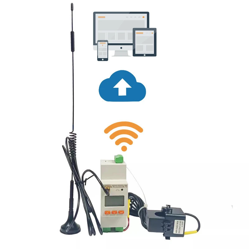WIFI Communication Wireless Electric Meter 100A Input Single Phase ...