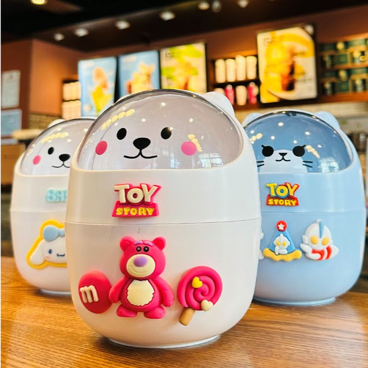 Spot goods Cute trash can Garbage bin bedroom Garbage bin kitchen Small ...