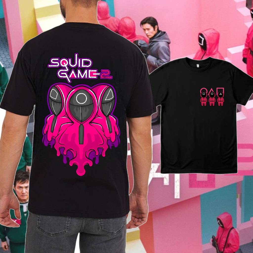 Squid Game T Shirt 100% Cotton for Men Women Baju Squid Game Cospaly ...