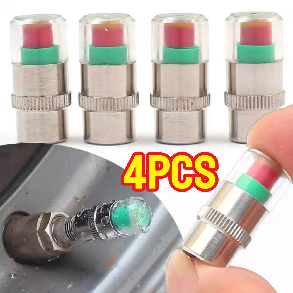 Motorcycle Car Tire Pressure Monitor Valve Cap Sensor Indicator Alert ...