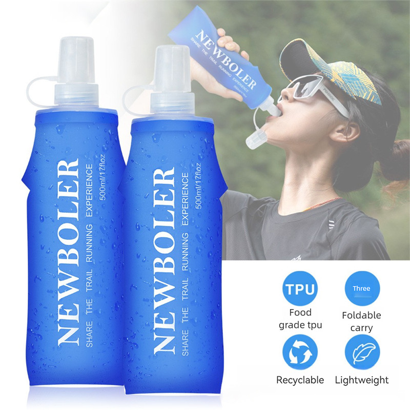 Outdoor Sports Soft Water Bottle Foldable Soft Water Bag Cross Country ...