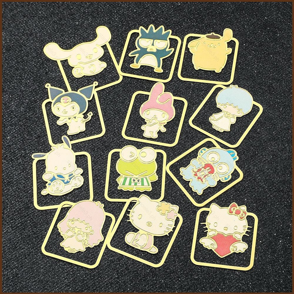 ST3 Sanrio Cartoon Metal Skeleton Bookmark School Gift For Girls Kitty ...