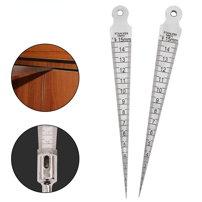 Conical ruler, wedge-shaped plug gauge, aperture gauge, conical ruler ...