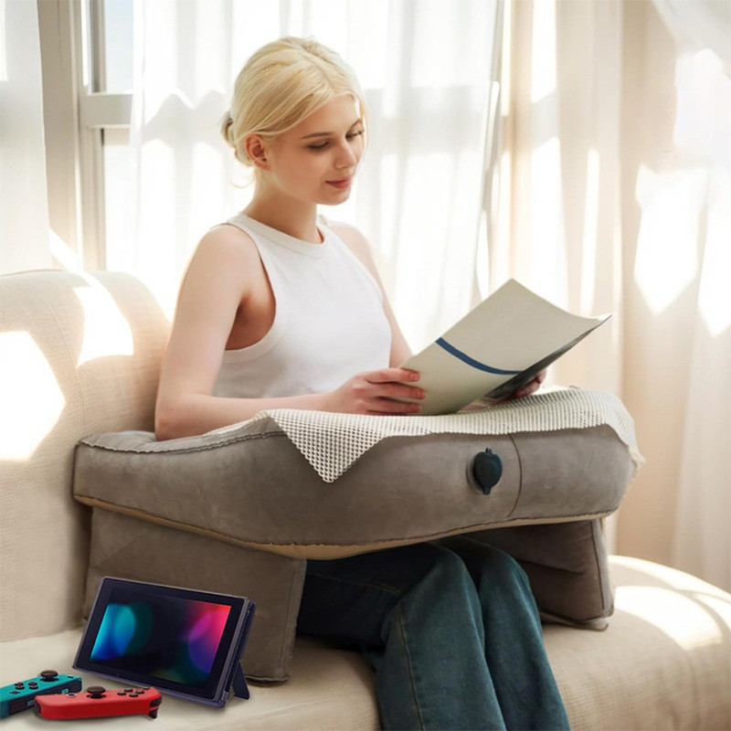 Soft Reading Pillow, Arm Rest Lap Desk Pillow for Gaming,Working ...