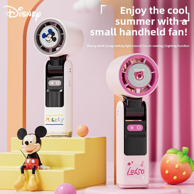 New Disney handheld fan portable handheld small fan leafless spray ...