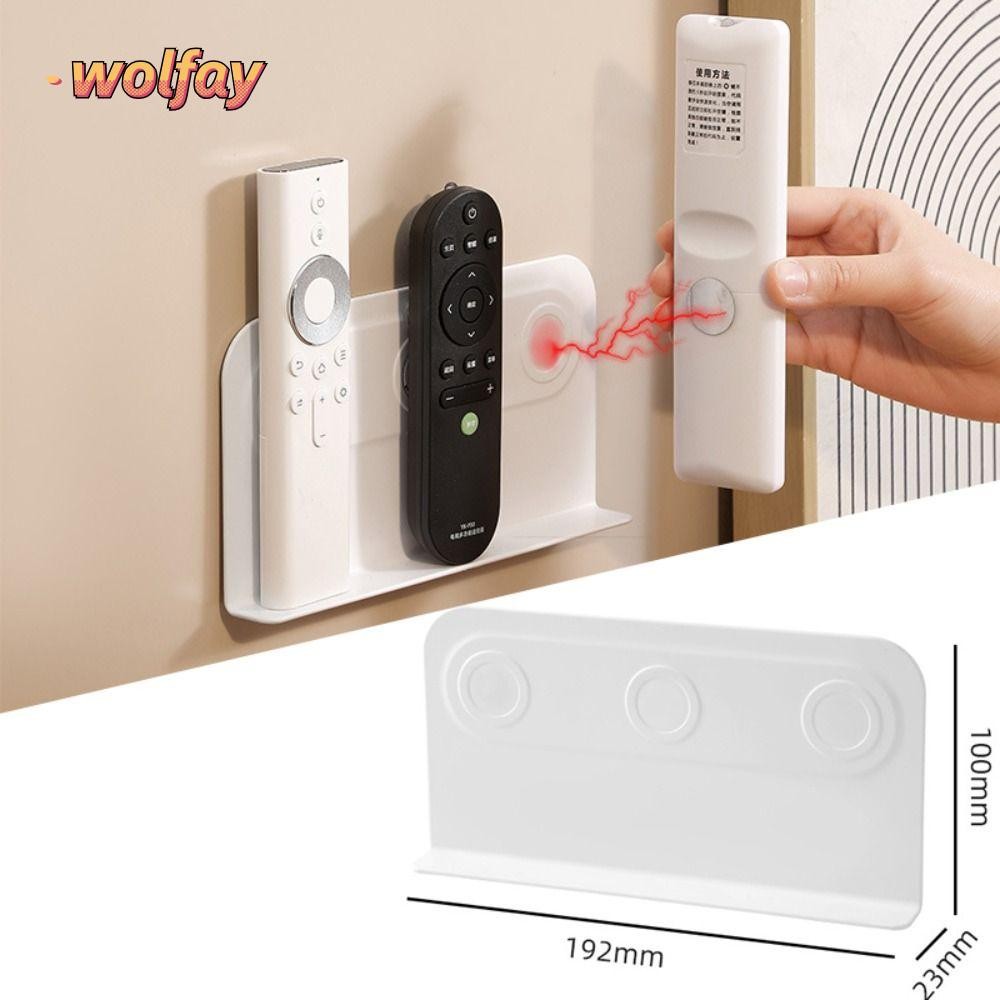 WOLFAY Magnetic Remote Control Holder, Self-Adhesive Wall Mounted TV ...