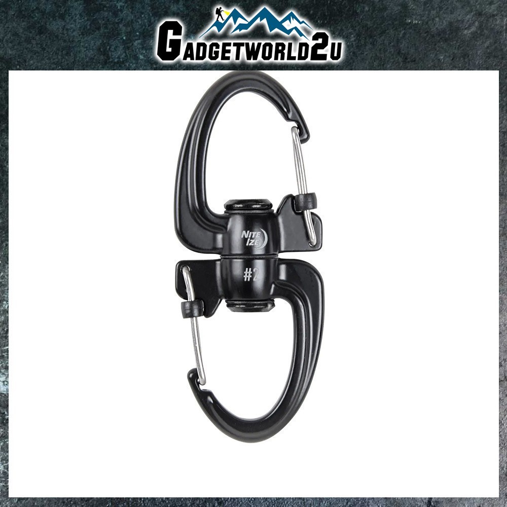 Nite Ize S-Biner 360º Locking Dual Carabiner #2 SBLR2-01-R3 | Shopee ...