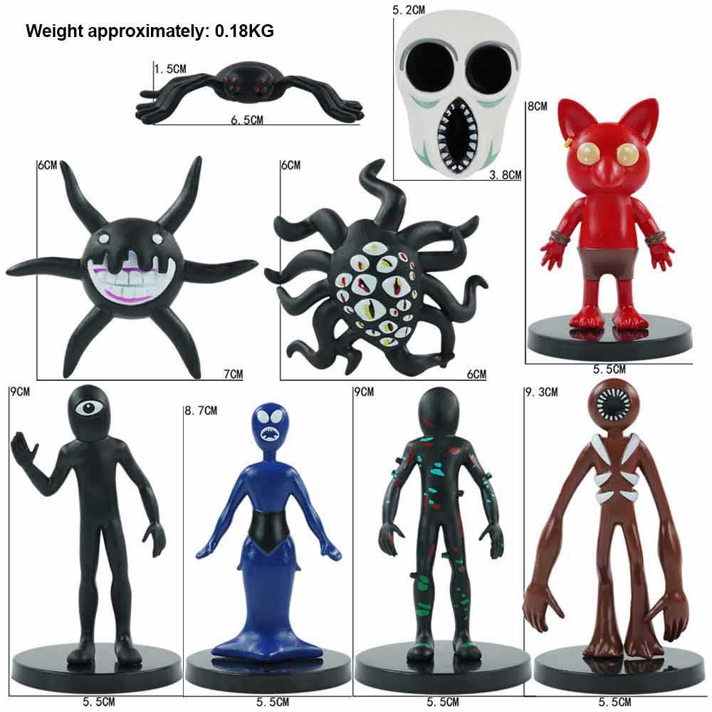 9Pcs The New Alien Creatures Roblox Doors Figure Escape The Door Game ...