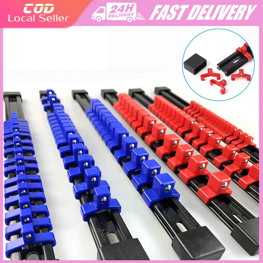 Adjustable 1/4" 3/8" 1/2" Socket Wrench Holder ABS Socket Wrench Head ...