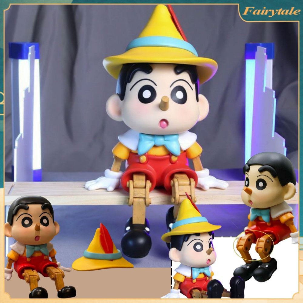 Puppet Crayon Shin-chan Figurine Cosplay Pinocchio Series Blockhead ...
