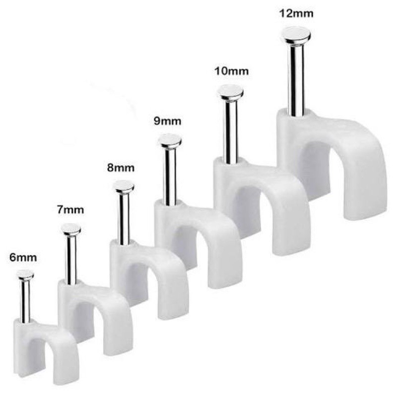 (CONTENTS Per 50PCS) Concrete cable clips / Cable Valves / Cable Clamps ...