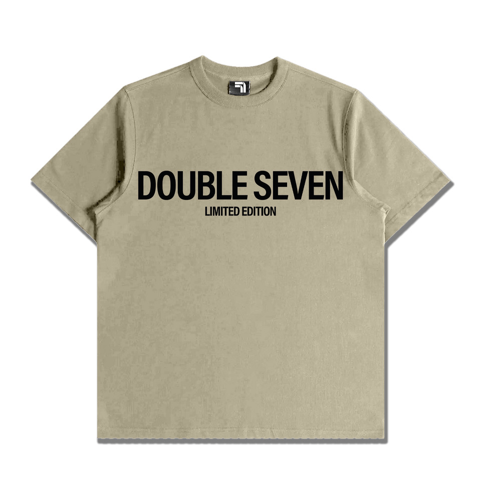 Double 7 Classic Font Tee (Sand) | Shopee Malaysia