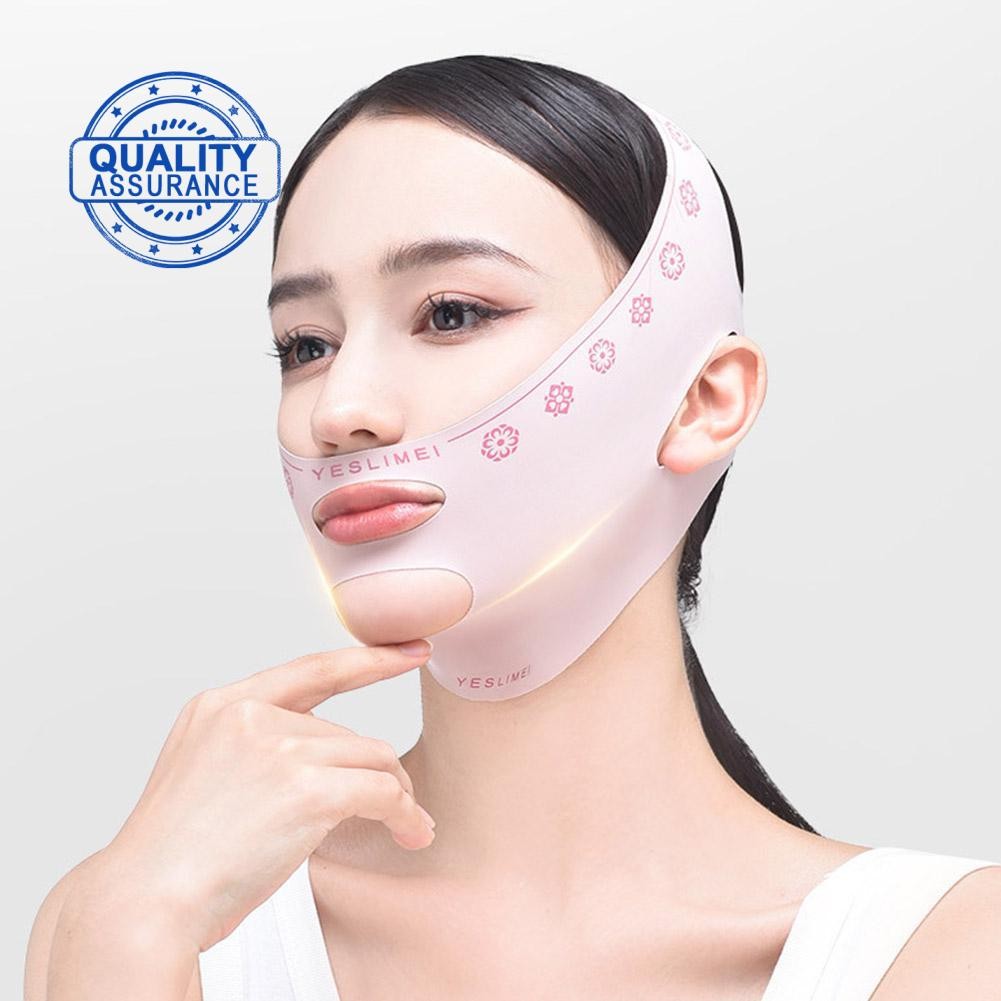 Facial Contour Lifting Strap Mask Face V Tightening Chin Double Mask ...