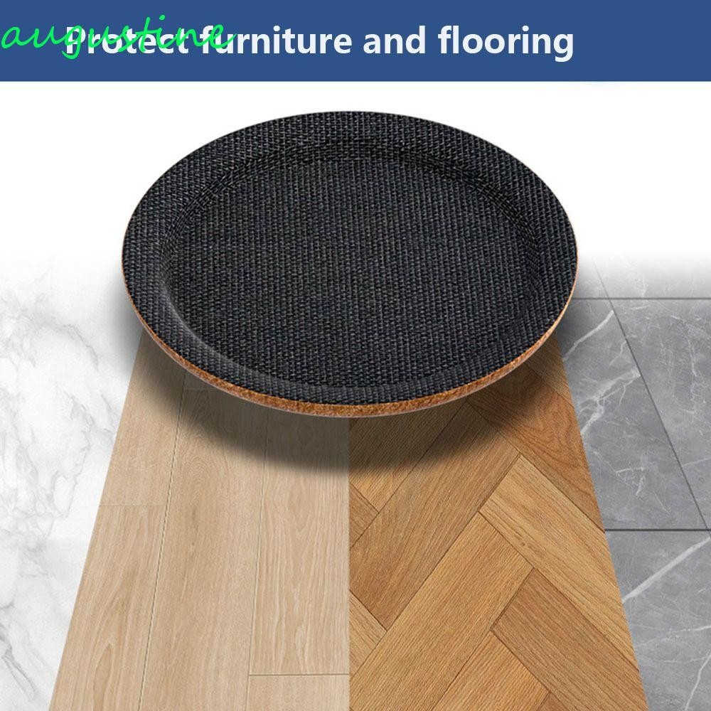 AUGUSTINE 4 pcs Chair Leg Pad, Wear-resisting Round Furniture Leg ...