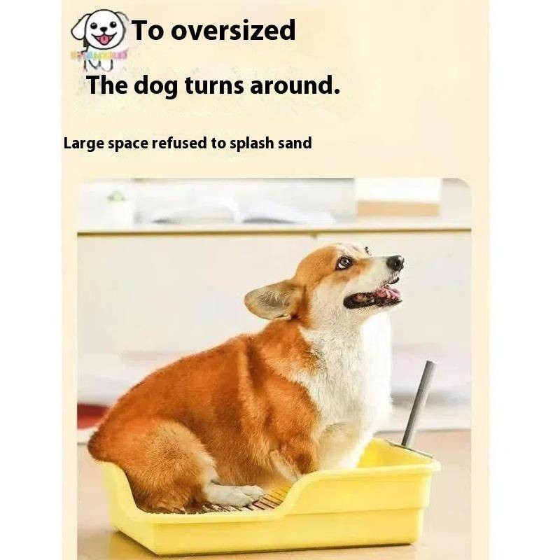 Large Stainless Steel Mesh Frame Anti-Stepping Shit Dog Litter Box ...