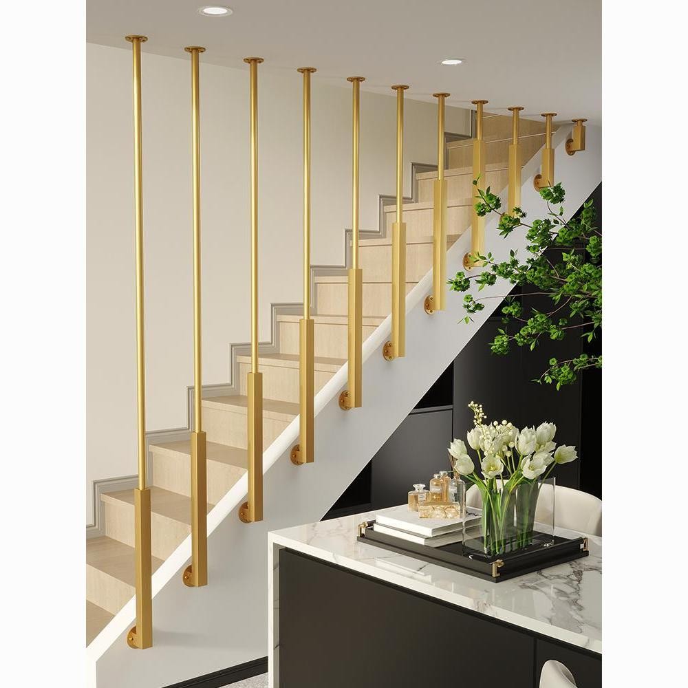 Light Luxury Staircase Armrest Modern Simple Complex Villa Interior ...