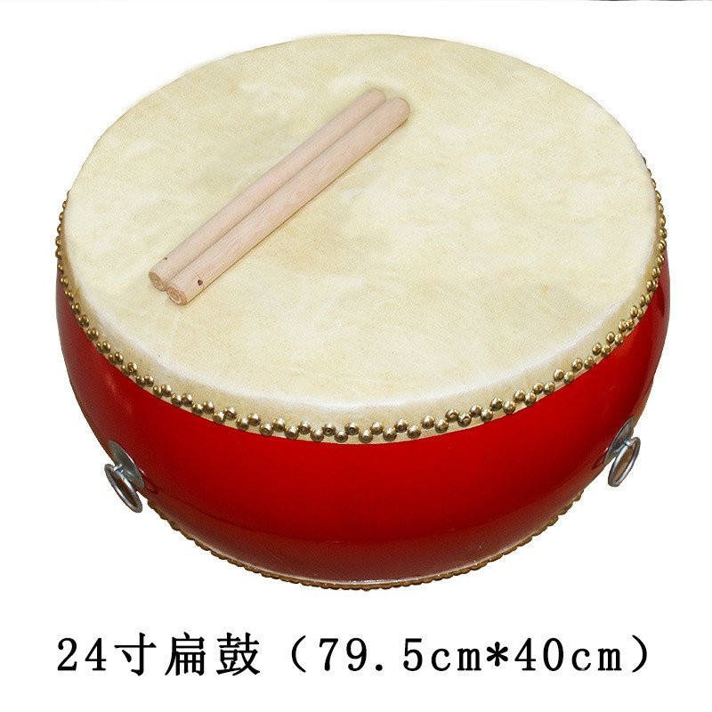 Drum kulit lembu inci hingga inci lapisan pertama kayu drum rata drum ...