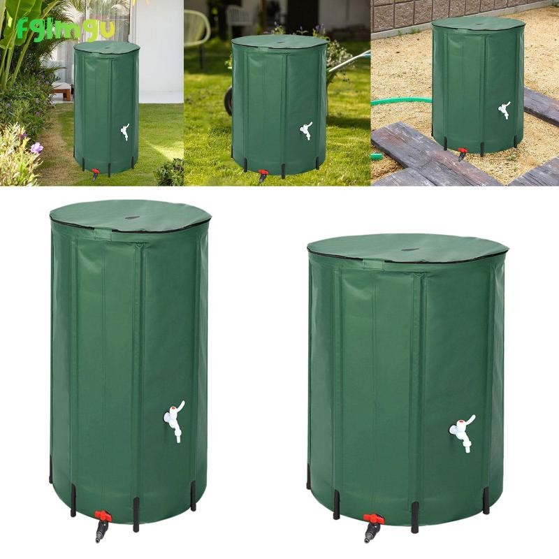 [fglmgu] Foldable Rain Barrel Green Water Storage Tank Water Water ...