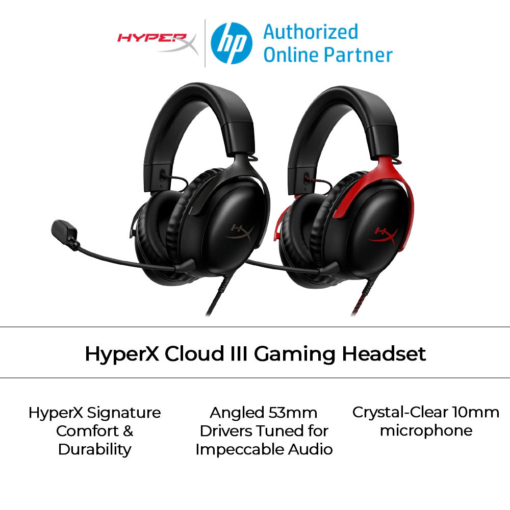 HyperX Cloud III Wired Gaming Headset [727A8AA/727A9AA] | Shopee Malaysia