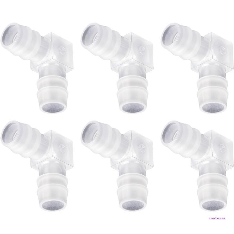 CON 6Pcs 12mm Plastic Hose Joints L Shape 90 Degree Elbow Bend Water ...