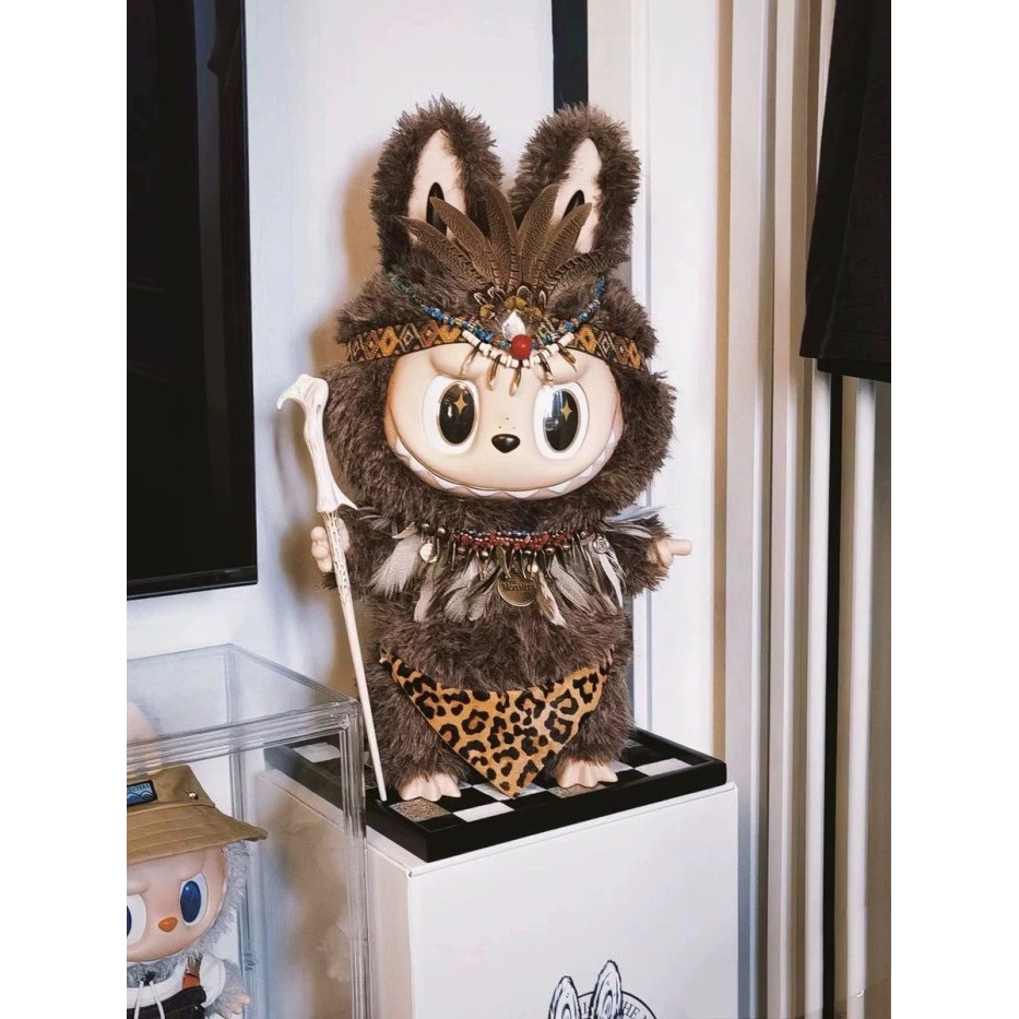 The Monsters Zimomo Labubu Original 58cm Inland Tribe Headwear Popmart ...