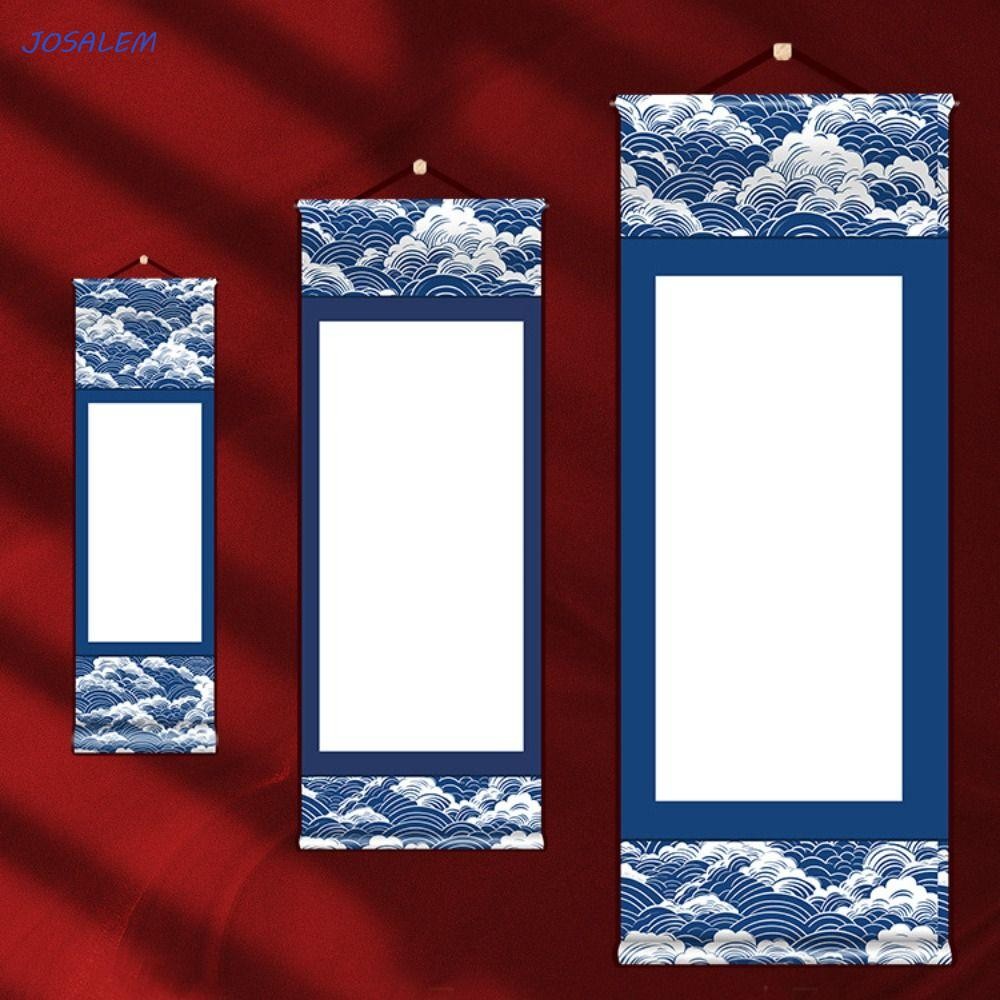 JOSALEM Vintage Rice Paper Scroll, Chinese Style Hand-rolled Blank ...