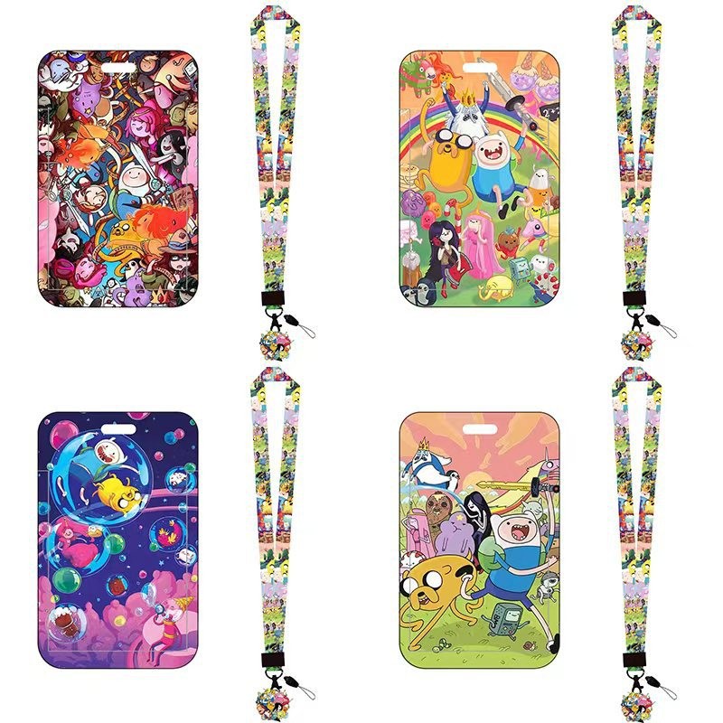 Grim Adventures Cartoon ID Badge Holder with Lanyard Badge Keychain ...