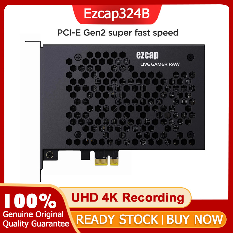 Ezcap 324B Live Gamer Raw PCIe Gen2 X1 4K Video Game Capture Card Record & Live Streaming for ...