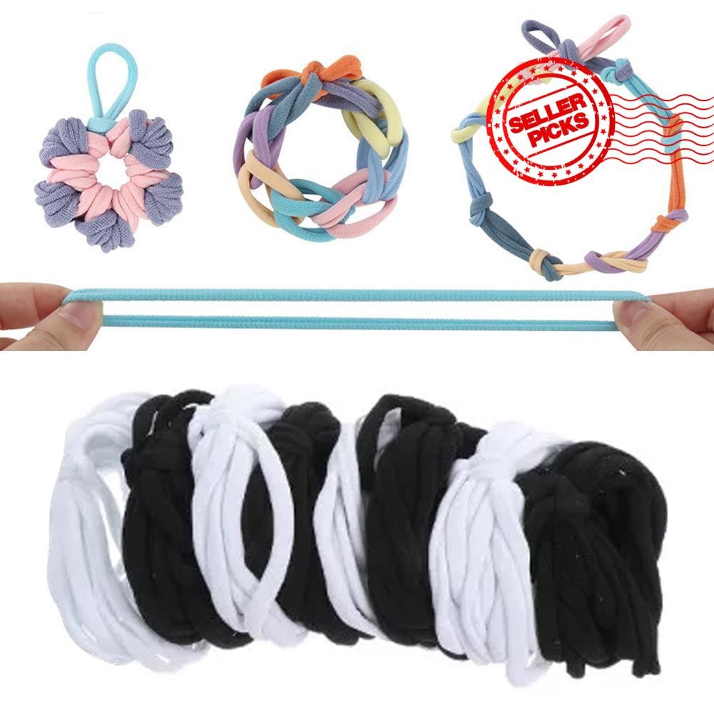 Black White Weaving Loom Loops, Elastic Potholder Loops, Assorted ...