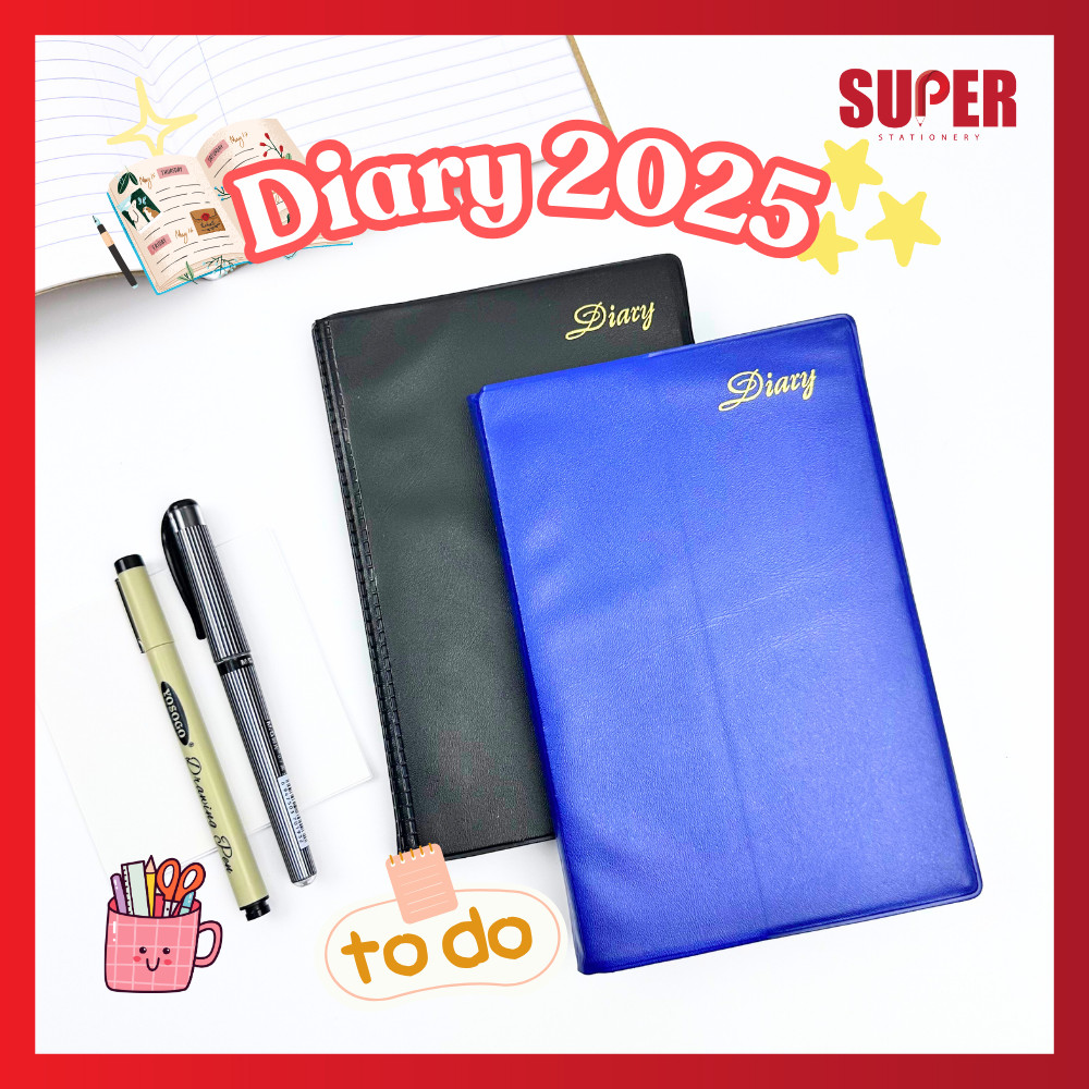 [Super Stationery] A5 Diary 2025 Planner Notebook Daily Diary 2025 Buku ...