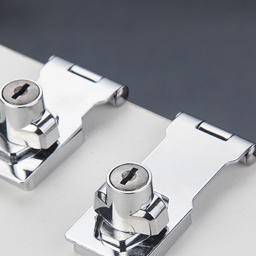 [HME] Heavy Duty Locking Hasp And Staple With Keys Padlock Cupboard Shed Garage Lock【Ready Stock ...