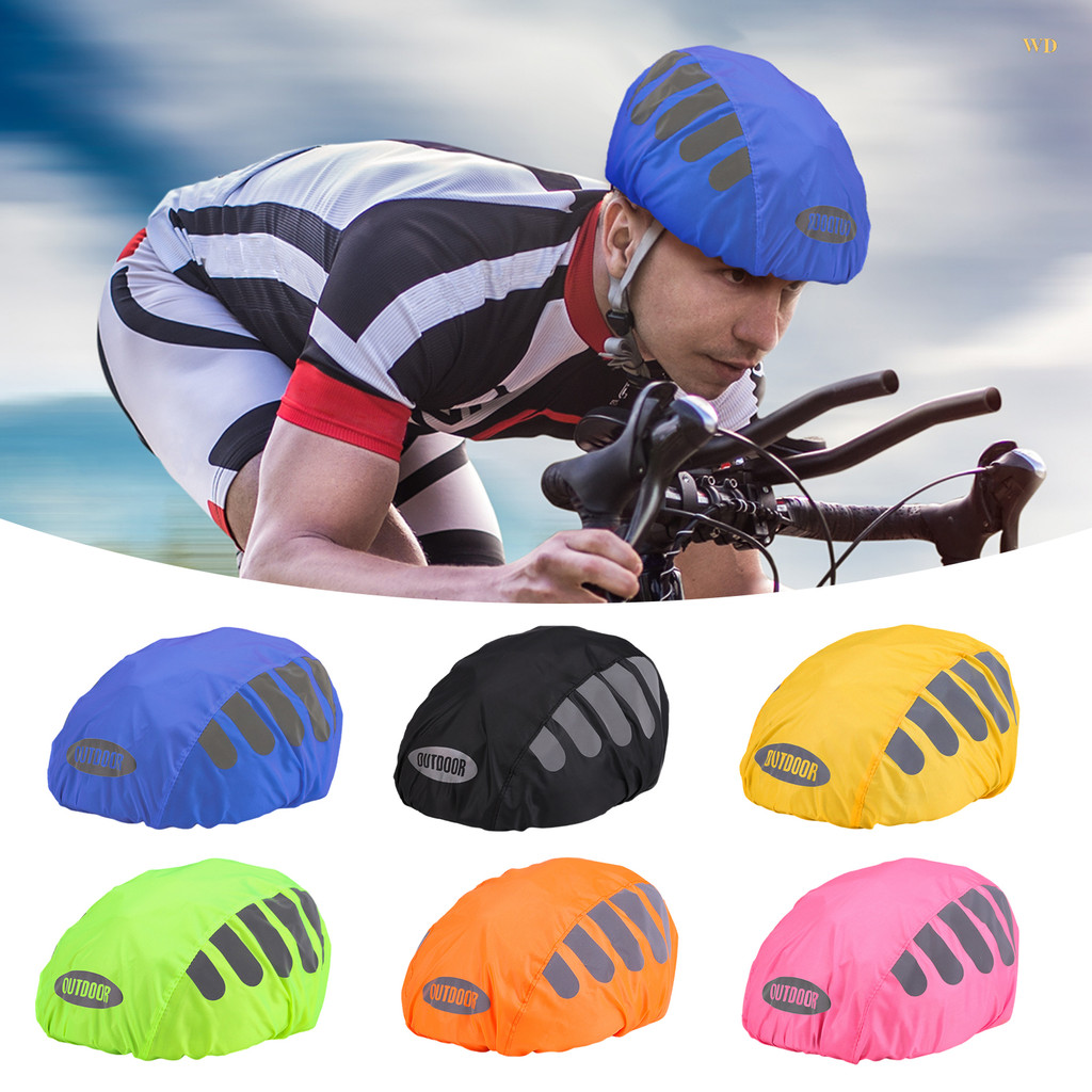 Bicycle Cycling Cap Rain Cover Reflective Strip Cycling Cap Cover ...