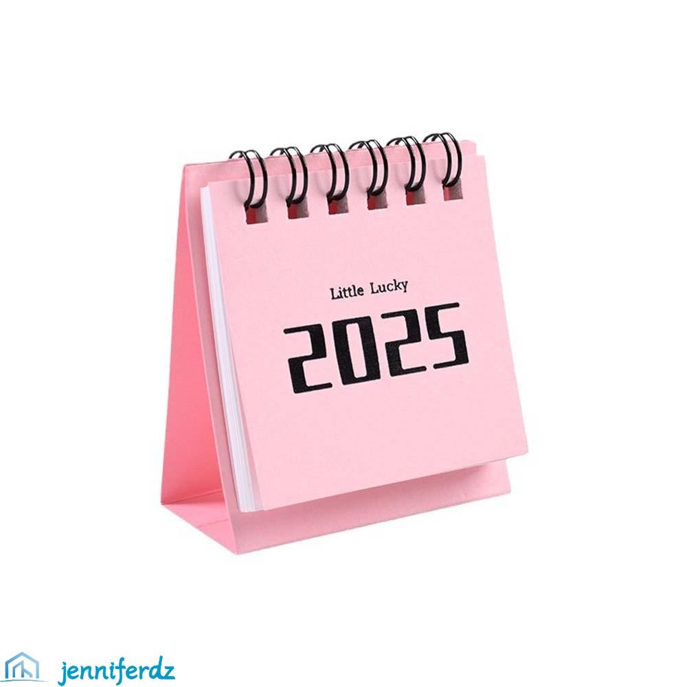 JENNIFERDZ Desktop Calendar, Coil Standing Flip Agenda Organizer 2024 ...