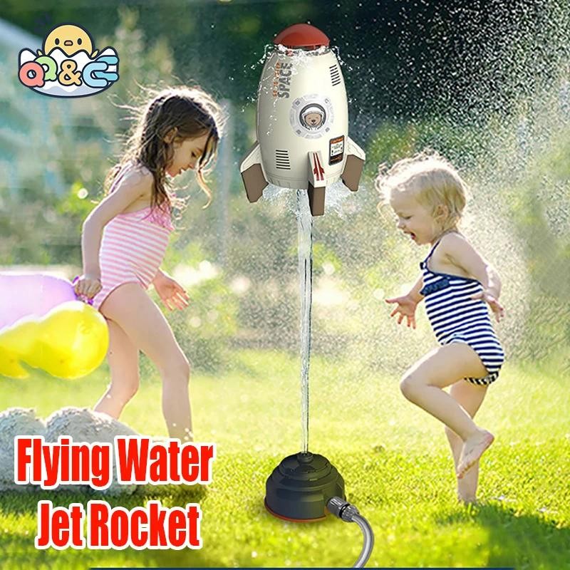 Water Jet Rocket Powered Launcher Space Party Games Outdoor Sprinkler ...