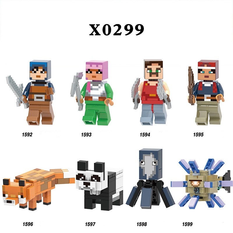 X0299 My World Minecraft Building Blocks DIY Education Gift Toys ...