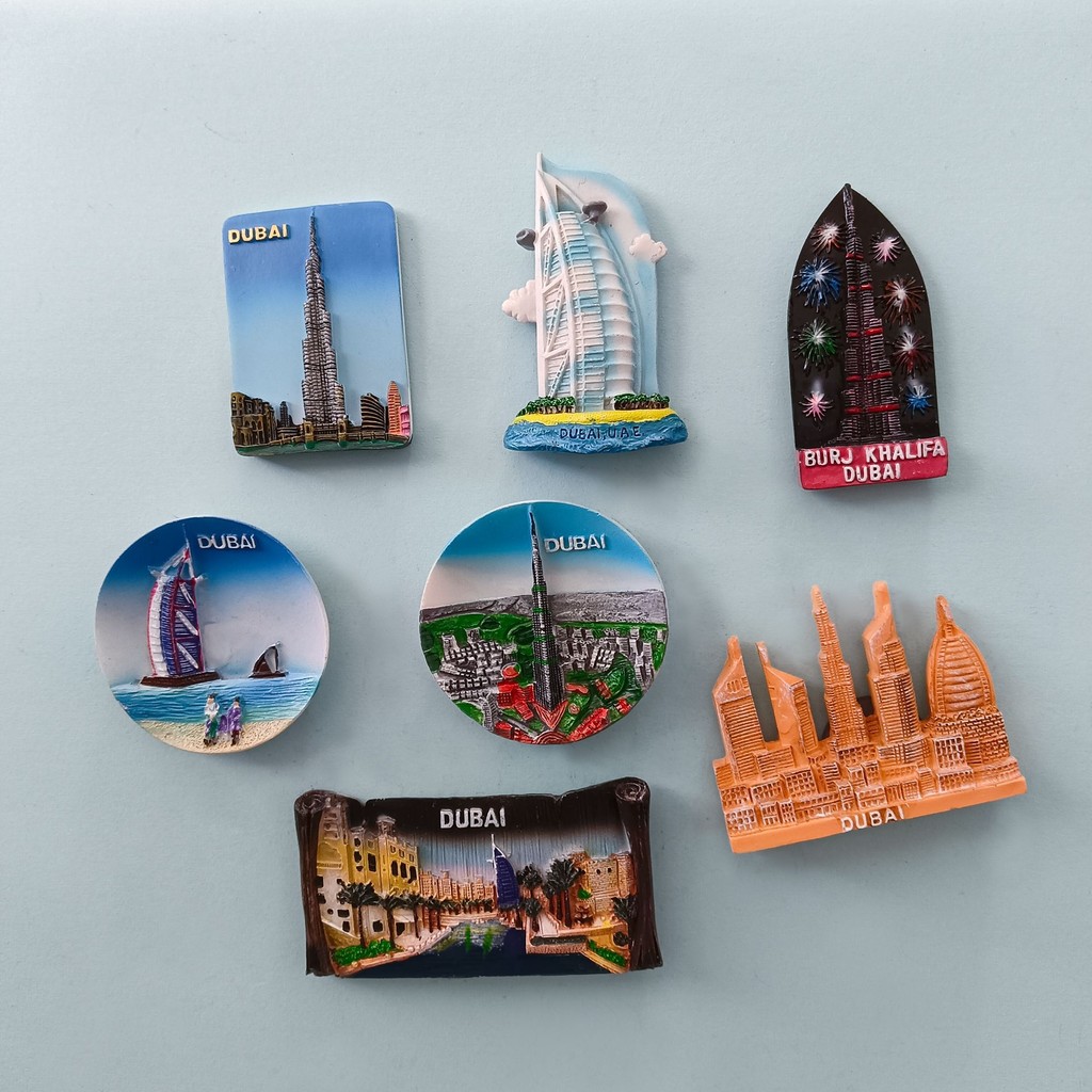 Refrigerator Magnets Asia Dubai Refrigerator Stickers Tourist Souvenirs ...