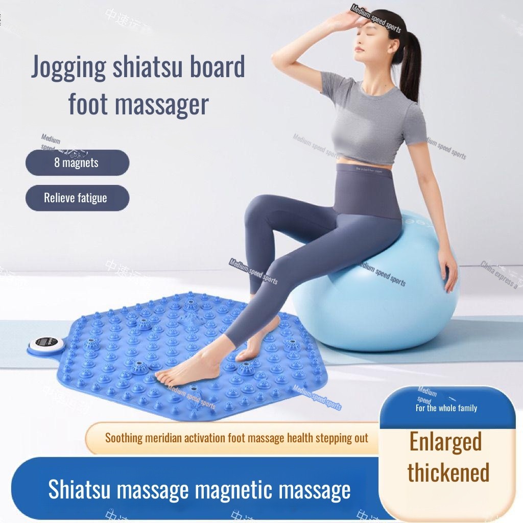 Timed new large acupressure plate foot massage pad massager super slow ...