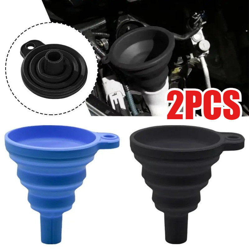 Car Engine Funnel Universal - Silicone Liquid Hopper - Foldable ...