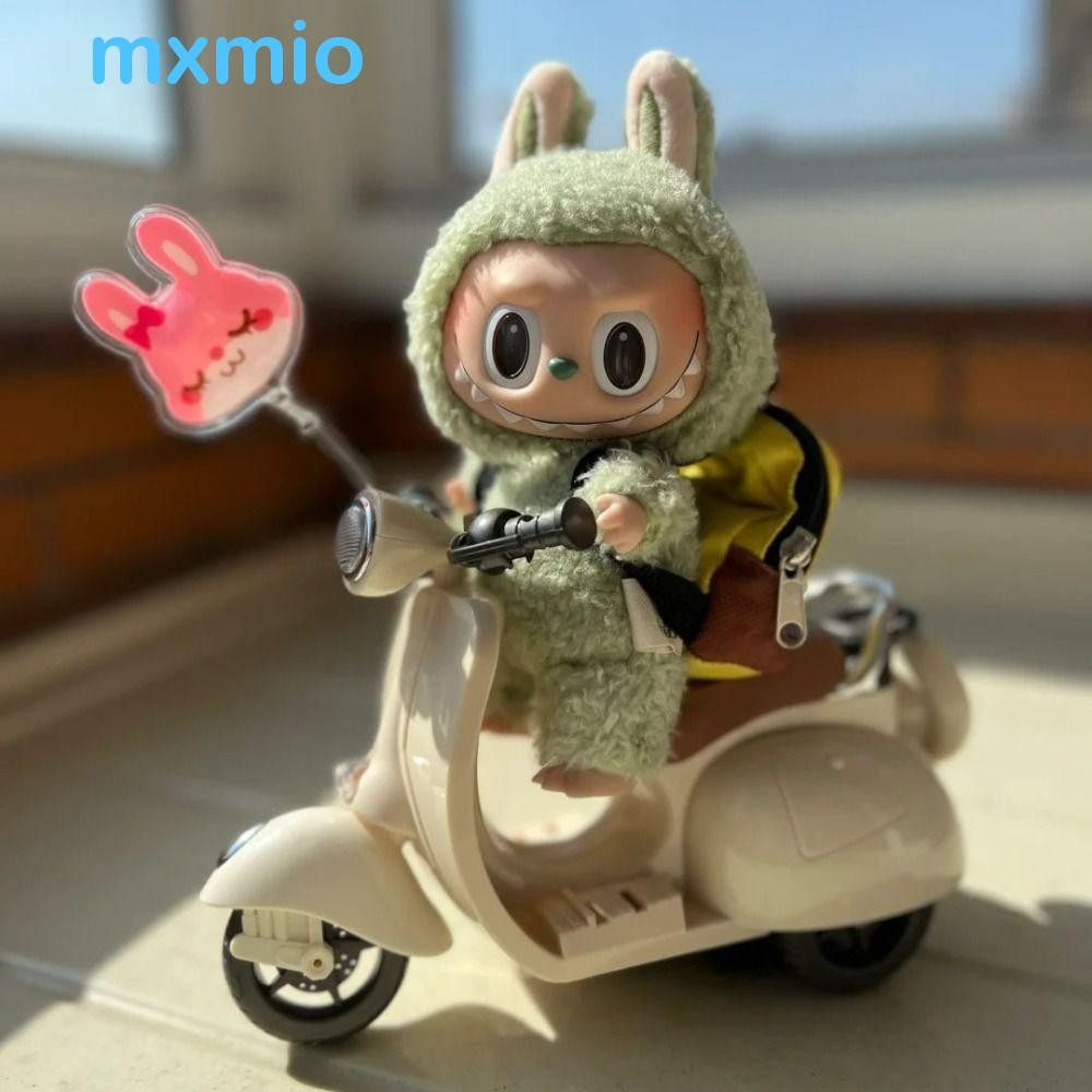 MXMIO Labubu Motorcycle, 360 Degree Rotating Lighting Labubu Doll Toy ...