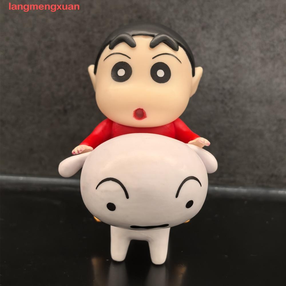 LANGMENGXUAN Crayon Shin-chan Figure Model, Riding Nohara Shiro Nohara ...