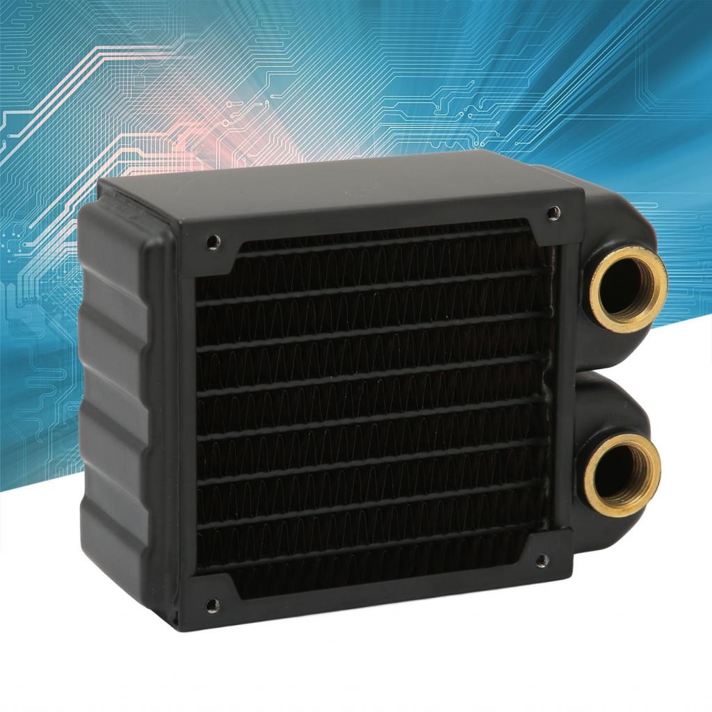 Apill CPU Water Cool Radiator G1/4 Thread 8 Row Tube 80MM High Density ...
